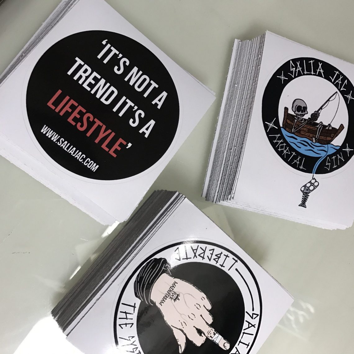 Hand Out Stickers, Vinyl Stickers | Myla Graphics